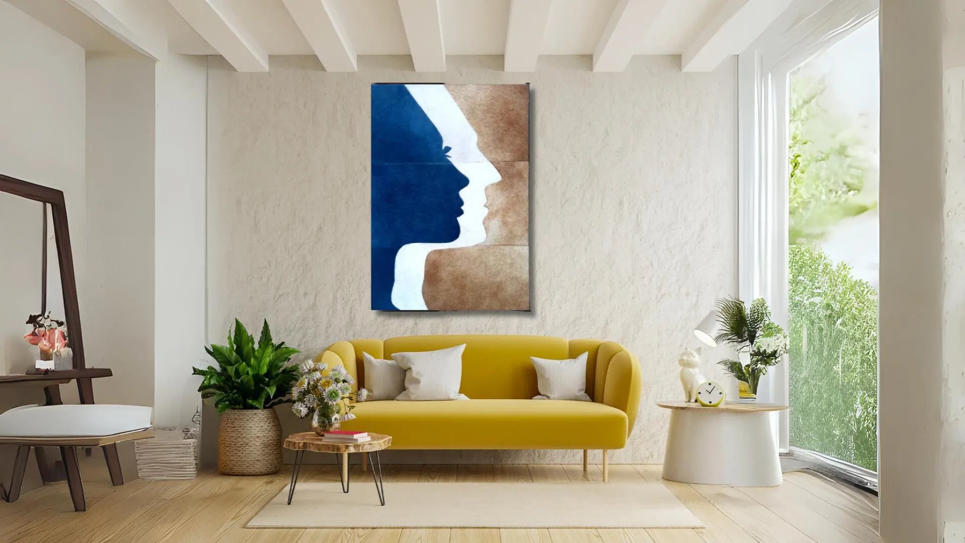 Buy Portrait Canvas Leather Wall Art Decor Online In India