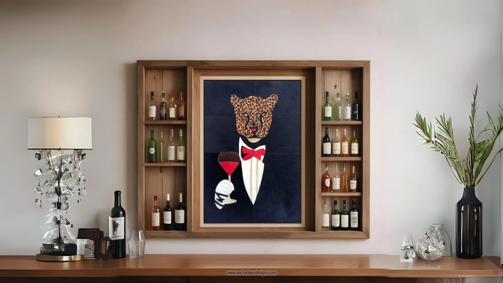 Luxury Leather Artistry: Popular Bar Decor